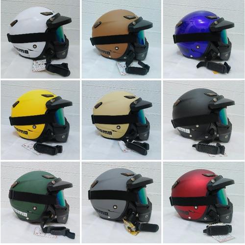 Jual Helm Motor Retro JPN Momo Goggle Mask SNI Original Prox Helmet ...