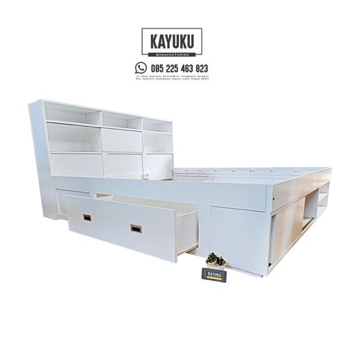 Jual bed with storage - dipan minimalis - tempat tidur laci penyimpanan ...