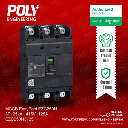 Jual MCCB EZC250N 25 kA 3P 3 Pole 125 A SCHNEIDER EZC250N3125 - Kota Semarang - Poly Engineering ...