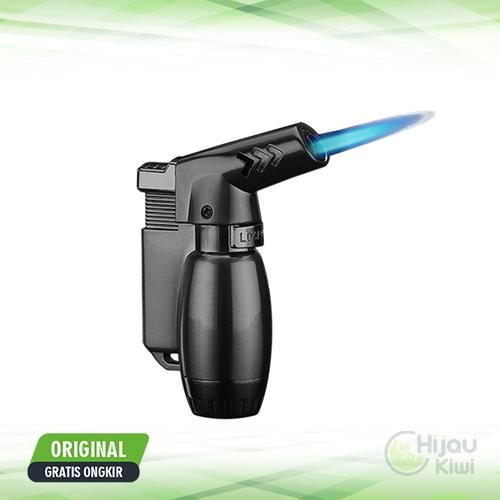 Jual Korek Api Bara Gas Butane Anti Angin Bahan Logam Turbo Jet Lighter ...