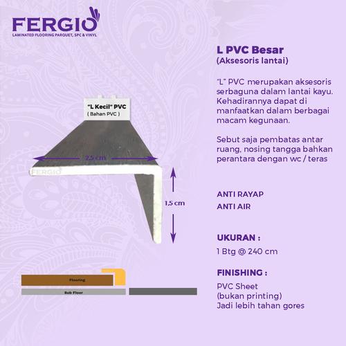 Jual SIKU L PVC untuk lantai kayu parket / lantai vinyl / Lantai SPC ...