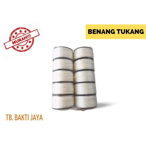 Promo BENANG TUKANG NYLON Tali Sol Nilon Putih Jumbo 10 Roll/ PREMIUM ...