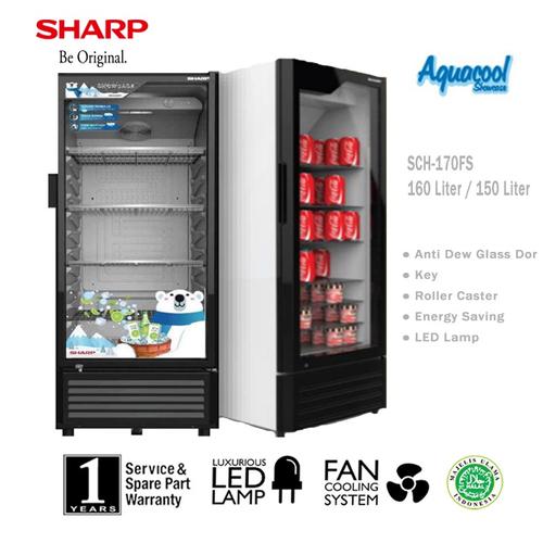 Jual SHARP SHOWCASE LEMARI PENDINGIN MINUMAN SCH170FS - Kota Balikpapan ...