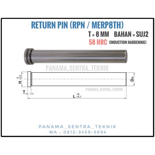 Jual Return Pin Molding Type RPN 20*200 Return Pin 20x200 mm Made in ...
