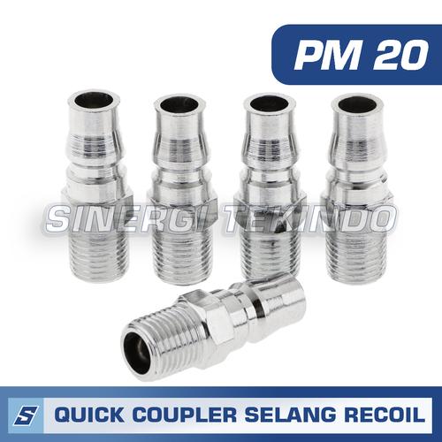 Jual Quick Coupler PM 20 PM20 Sambungan Selang Kompresor Recoil Cuk ...
