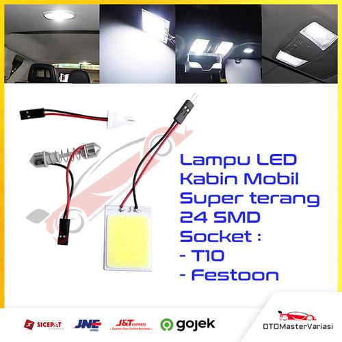 Jual Lampu Kabin Cabin Mobil LED plafon Mobil Universal Festoon T10 ...