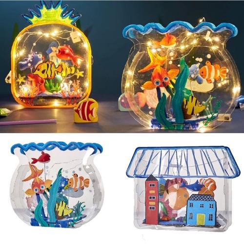 Jual Mainan Edukasi Anak DIY Aquarium Children Art Craft Project ...