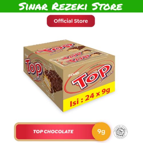 Jual Wafer Coklat TOP [9gr x 24pcs] / Wafer Top / Delfi Top - Coklat ...