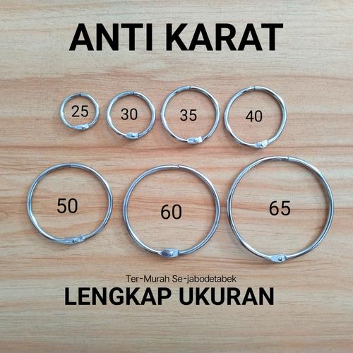 Jual Ring buka tutup Ring binder lengkap ukuran ring gantungan kunci ...