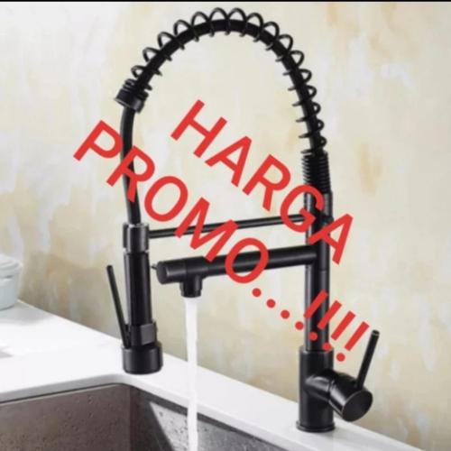 Jual Kran tarik/kran hitam/kran pantry/panas dingin kran kitchen sink ...
