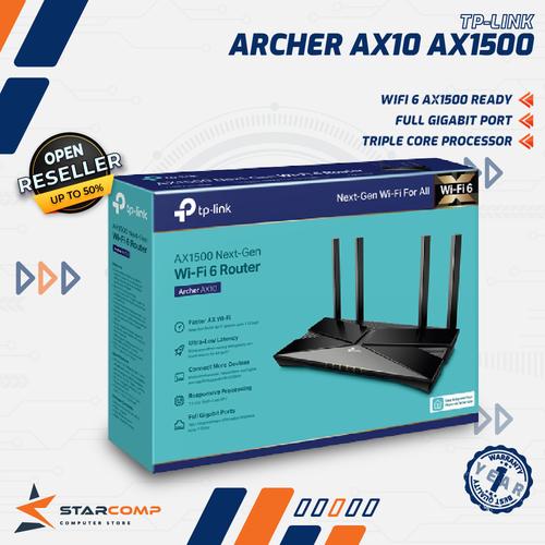 Promo TP-LINK ARCHER AX10 WIFI 6 AX1500 WIRELESS ROUTER AX 1500 AX 10 ...