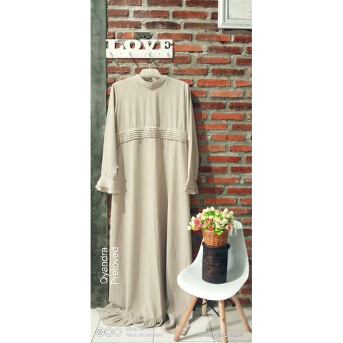 Jual Preloved/Second/Bekas Gamis Cream No Branded - Jahitan Designer ...