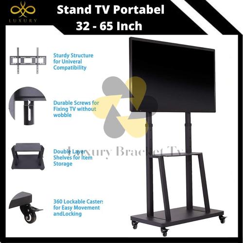 Jual Bracket Standing Roda Tv LED 32-70 inch stand tv 32"-70" best ...