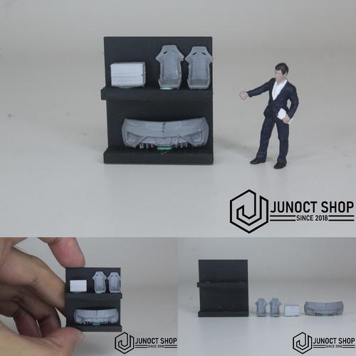 Jual Rak Interior Mobil Aksesoris Modifikasi Display 1:64 1/64 Model-3 ...