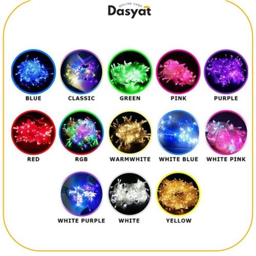 Promo LAMPU TUMBLER /LAMPU HIAS NATAL /LAMPU TUMBLR 10 METER 50 LED ...