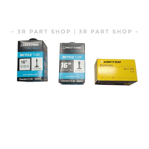 Jual ban dalam sepeda united 16 x 1 3/8 presta - deli fv 51.5mm - Kab. Sleman - 3R part shop ...