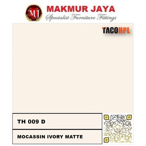Jual HPL TACO TH 009 D MOCASSIN IVORY MATTE I SOLID MATTE - Kota ...