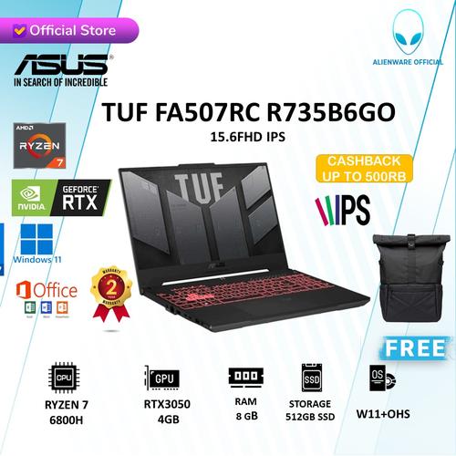 Promo ASUS TUF FA507RC R735B6GO RYZEN 7 6800H 16GB 512SSD RTX3050 W11 ...