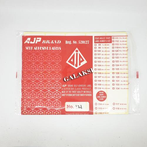 Jual LABEL STICKER / SELF ADHESIVE LABEL AJP NO. 121 POLOS - Kota ...