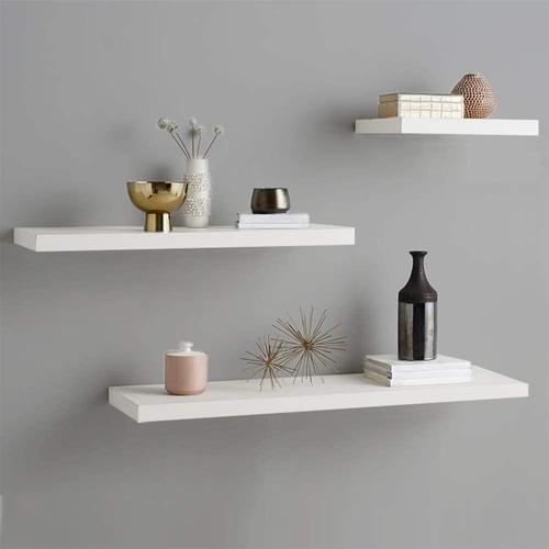Jual Papan Rak Ambalan Dinding Kayu Susun Serbaguna - Putih, 30Cm - Kab ...
