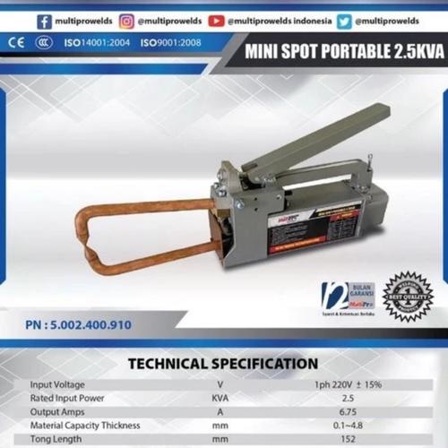 Jual Mesin Las Titik Portable Spot Welding Multipro 1 Phase - Kab ...