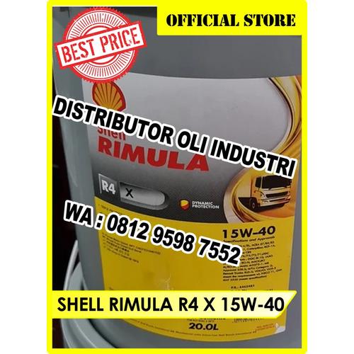 Jual SHELL RIMULA R4 X 15W-40 ( 5 L - Ready Stock ) - Kota Tangerang ...