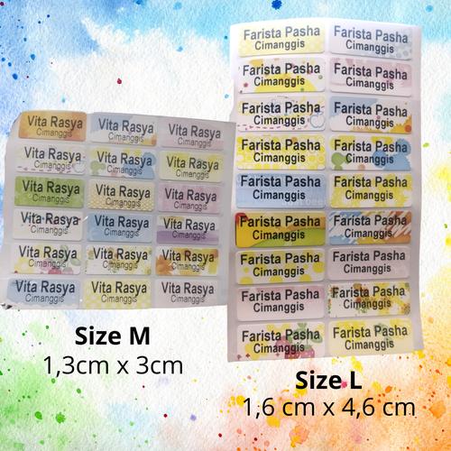 Jual Sticker Stiker Baju Setrika Tahan Cuci - Sticker Warna Warni - L-1 ...