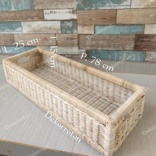Jual keranjang laci rotan besar persegi panjang - Kab. Majalengka ...