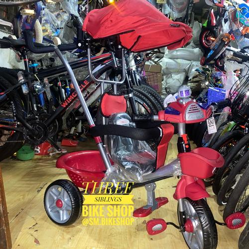 Jual TERBARU SEPEDA RODA TIGA FAMILY VAMOS F-8103 MUSIK LAMPU CANOPY ...