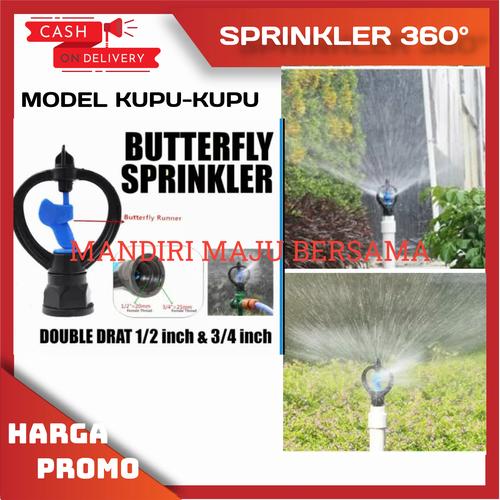Jual SPRINKLER BUTTERFLY SPRINKLE KUPU KUPU DRAT DALAM 1/2 3/4 ALAT ...
