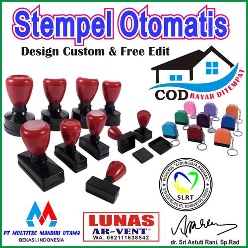 Jual STEMPEL OTOMATIS DESIGN CUSTOM, CAP WARNA MURAH CEPAT DAN TEPAT - KECIL, 1 WARNA - Jakarta ...