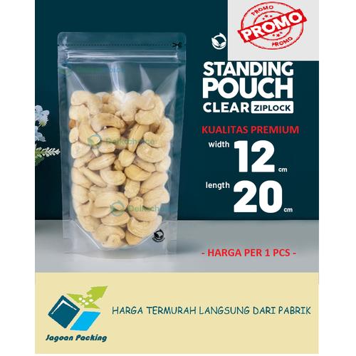 Jual KEMASAN PLASTIK KLIP BERDIRI UNTUK SNACK UKURAN 12 CM X 20 CM ...