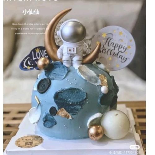 Jual Topper Figure Astronaut, Topper Astronot, Hiasan kue astronaut ...