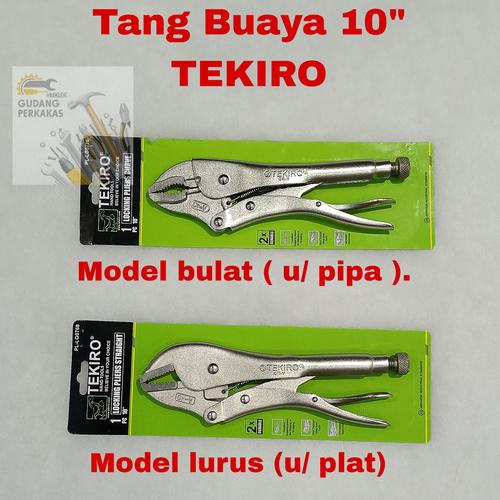 Jual Tang Buaya 10 Inchi Bulat TEKIRO / Tang Jepit / Tang Bais / Tang ...