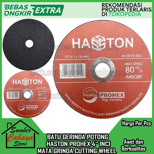 Jual Mata Gerinda Prohex Hasston 4 inch Batu Potong Besi Grinda Grenda ...