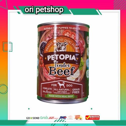 Jual Good dog food Petopia 380g makanan basah kaleng Rasa Tender Beef ...