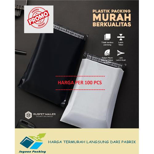 Jual PLASTIK PACKING OLSHOP POLYMAILER HITAM / PUTIH; 1 PACK : 100pcs ...