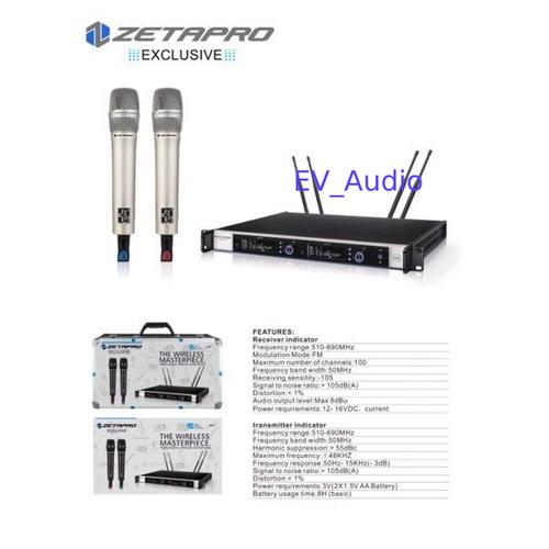 Jual Mic Wireless Zetapro EXLUCIVE / Exclusive Dual Hanheld Original ...