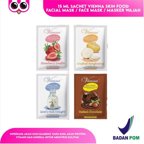 Jual 15 ML SACHET VIENNA SKIN FOOD FACIAL MASK / FACE MASK / MASKER ...
