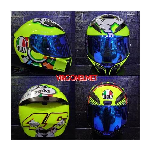 Jual HELM AGV K3 SV SNI MISANO VR46 ROSSI DOUBLE VISOR SNI DOT - L ...