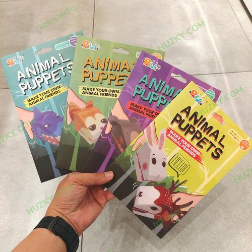Jual Animal Puppets Kertas (isi 2 macam binatang) - Bear Crocodile ...