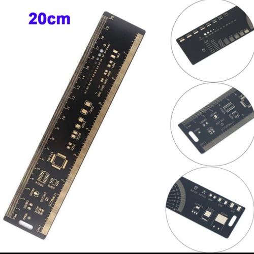 Jual Multifunctional PCB Ruler 20cm 180° Angle Measurement penggaris ...