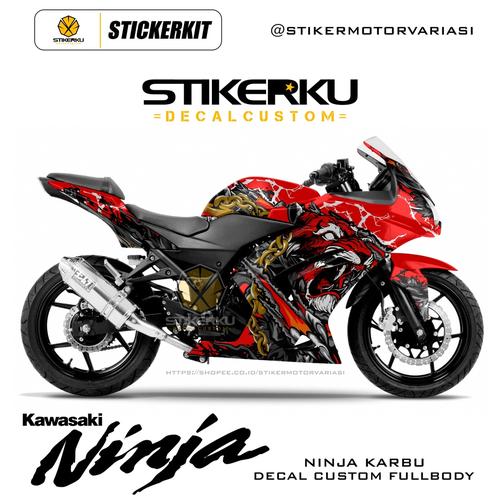 Jual Decal Full Body Kawasaki Ninja 250 Karbu / Decal Ninja 250 R Karbu ...