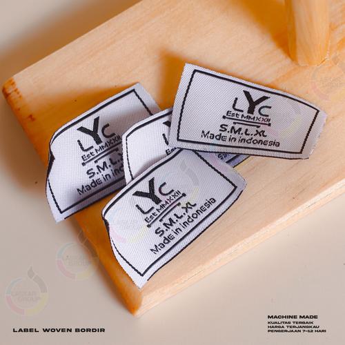 Jual 3x6 woven bordir label baju, label baju, label nama - hotcut ...