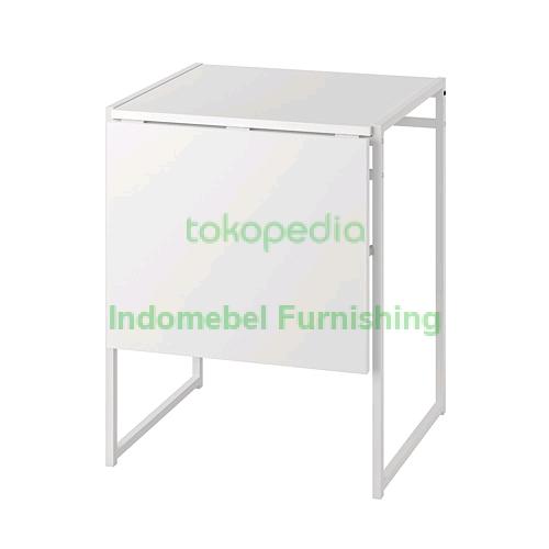 Jual Meja dengan daun meja lipat drop leaf table putih minimalis modern ...