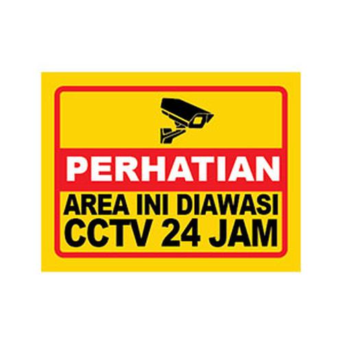 Jual Stiker pengawasan CCTV, Stiker CCTV, Stiker Peringatan CCTV ...
