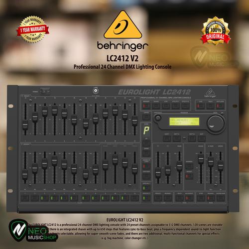 Jual Behringer LC2412 V2 Professional 24 Channel DMX Lighting Console ...