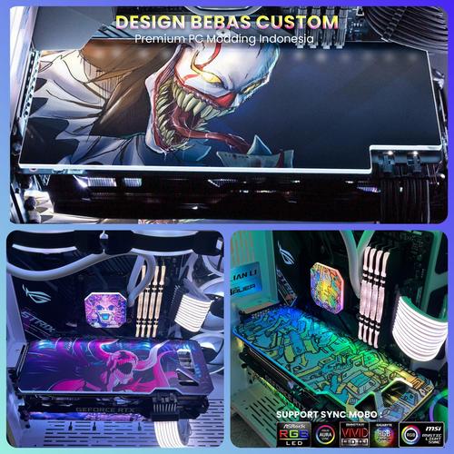 Jual Custom Backplate VGA Cover Led RGB ARGB 3/4pin Printed Wallpaper ...