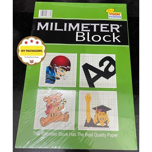 Jual Buku Millimeter Block Gambar Sketsa Arsitektur Desain / Milimeter ...