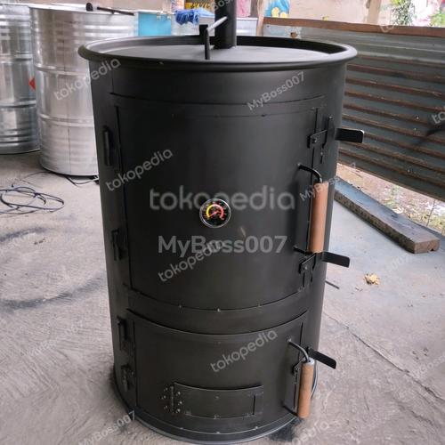 Jual Pitsmoker smoked bbq smoker pitbbq arang briket kayu, bisa pakai ...